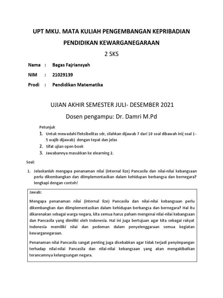 Naskah UAS KWN | PDF