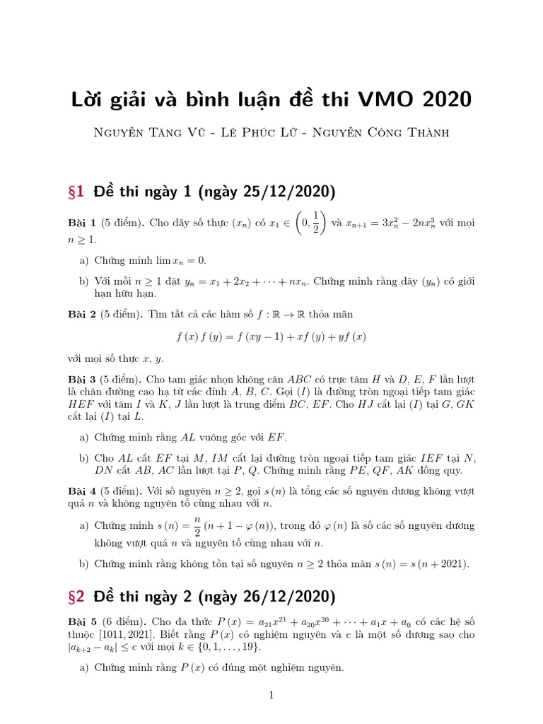 Vmo 2020-2021 | PDF