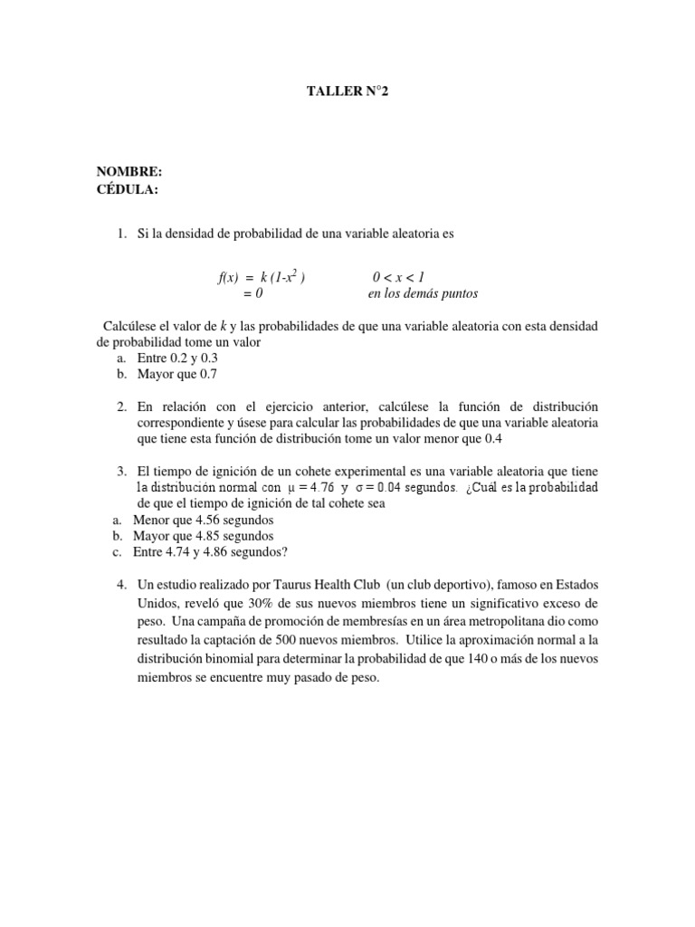TALLER °2 Ing. Ind | PDF TALLER °2 Ing. Ind | PDF