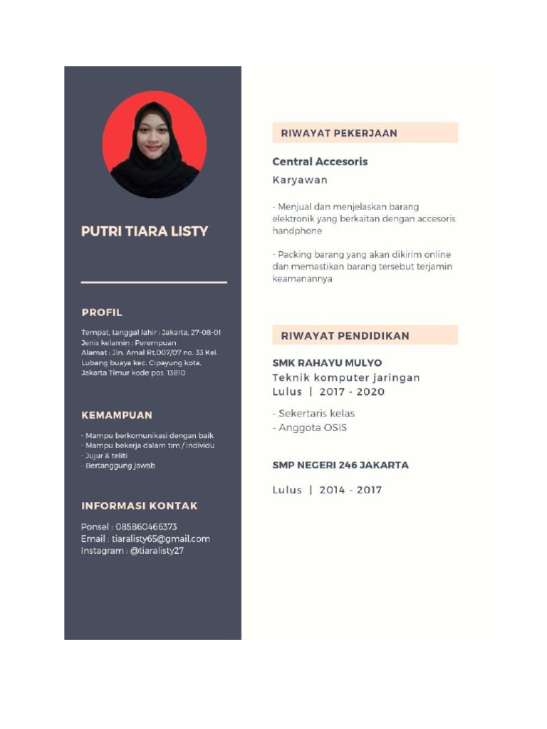 CV Putri Tiara | PDF