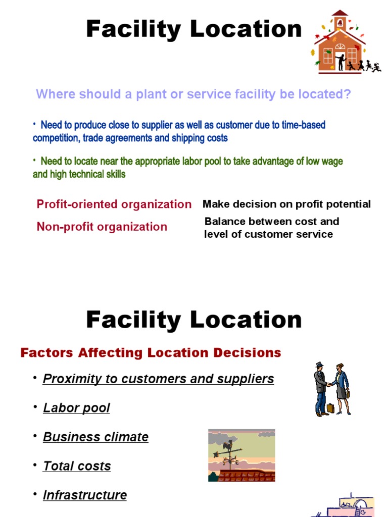 Facility Location: Where Should A Plant or Service Facility Be Located ...