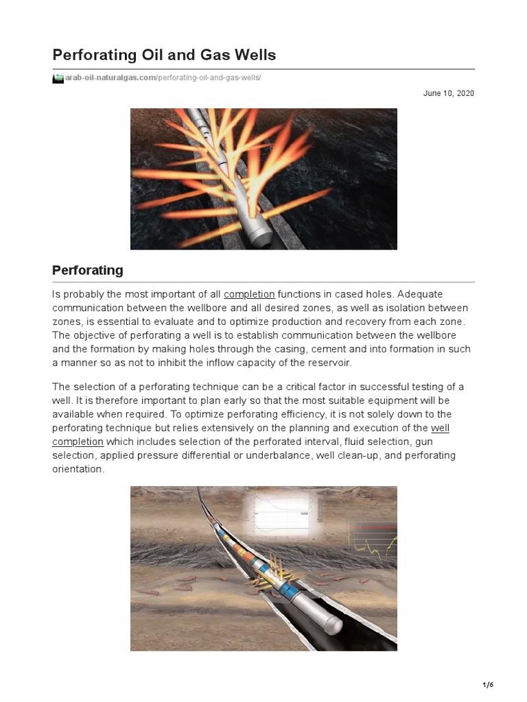 Perforating Oil and Gas Wells | PDF | Casing (Borehole) | Oil Well