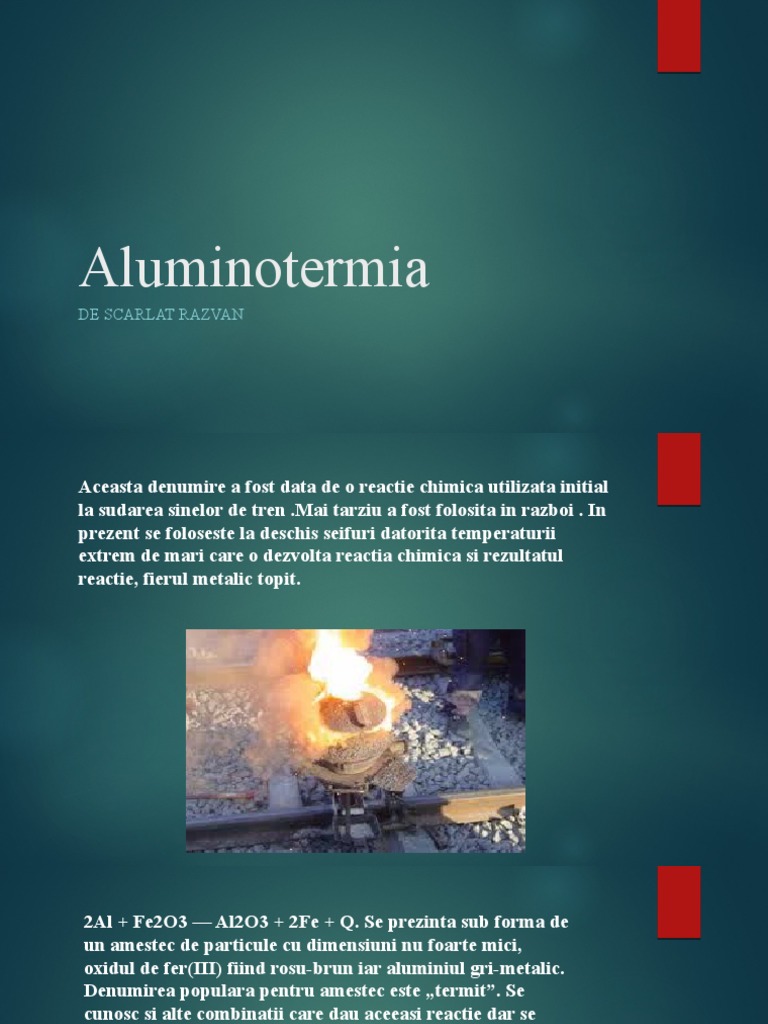Aluminotermia | PDF