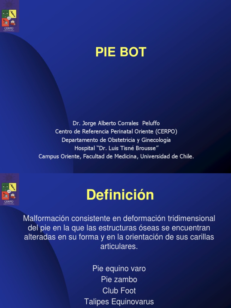 Pie Bot DR Jorge Corrales Peluffo - Archivo | PDF | Pie ...