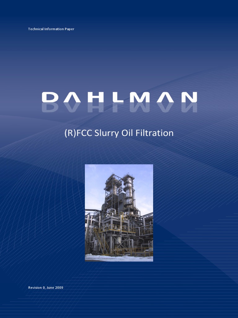 (R) FCC Slurry Oil Filtration: Technical Information Paper | PDF ...