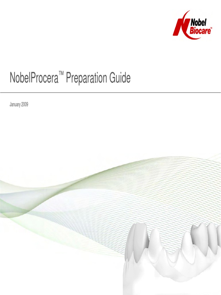Nobelprocera Preparation Guide: January 2009 | PDF | Mouth | Dentistry