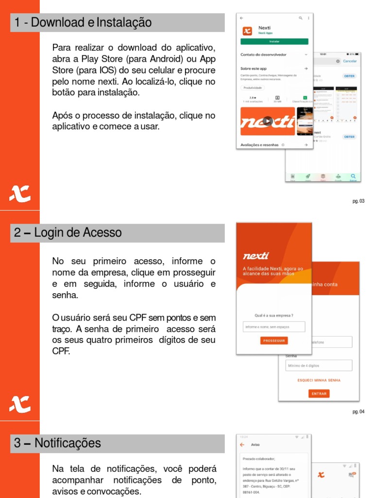 Como Usar o App Nexti e Lumeway | PDF | Aplicativo para celular | Programas