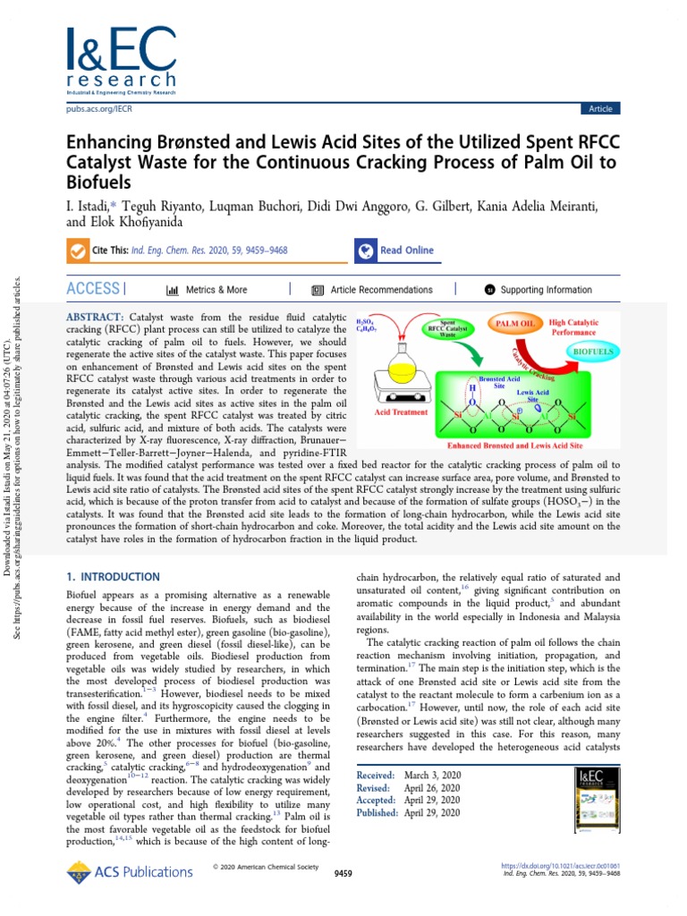 IECR (Vol. 59, No. 20, P. 9459-9468, 2020) - Acs - Iecr.0c01061 ...