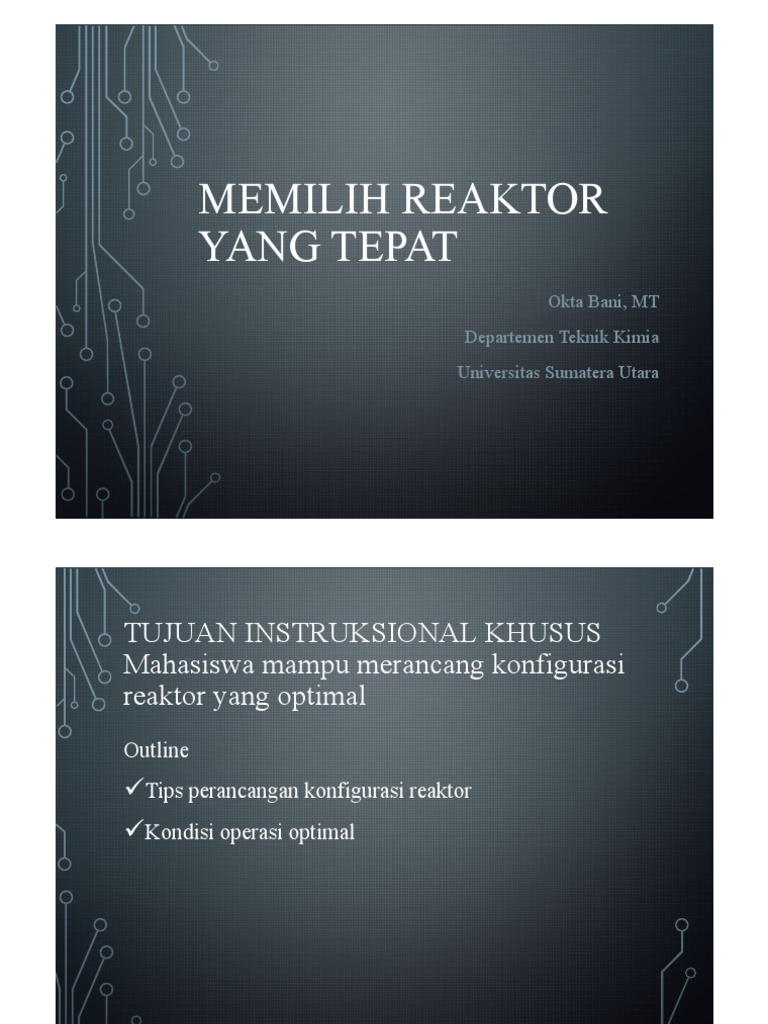 Panduan Memilih Konfigurasi Reaktor Optimal | PDF | Sains & Matematika