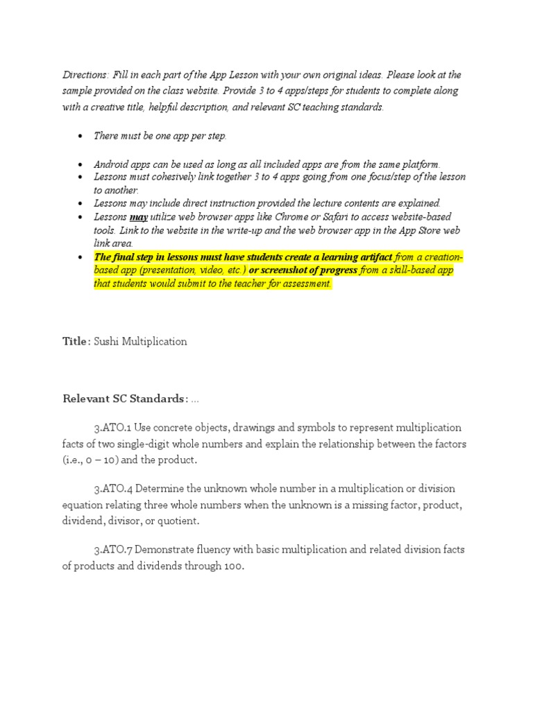 App Lesson Template-Module 003 | PDF | Mobile App | Websites