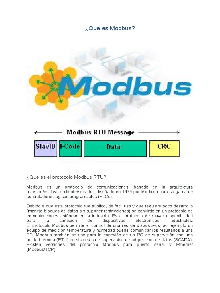 Lo que necesitas saber sobre Modbus: una introducción al popular ...