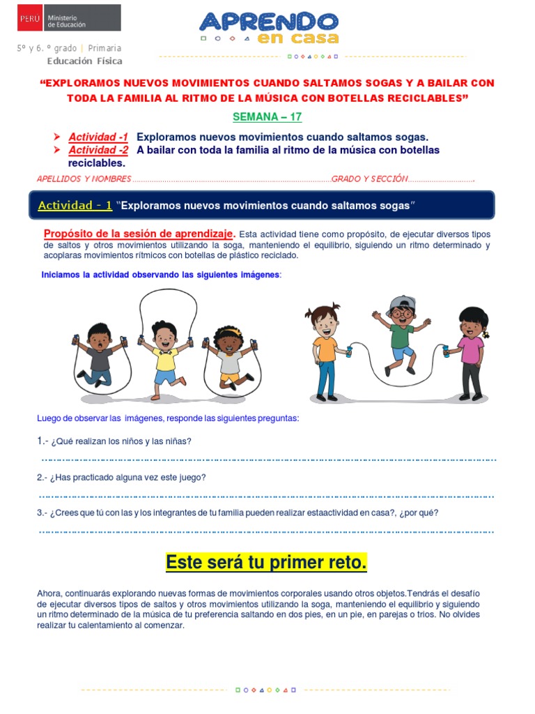 Semana 17 - 5 y 6 Grado | PDF | Ritmo