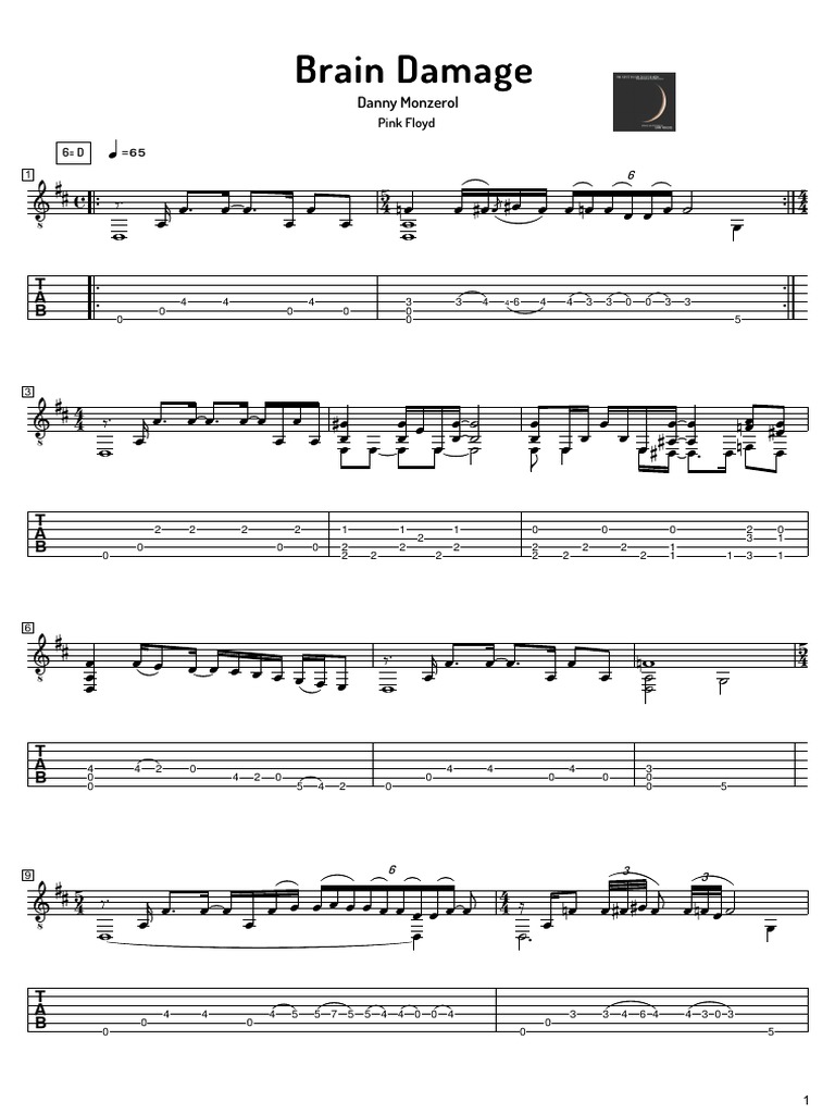 Brain Damage Brain Damage: Danny Monzerol | PDF | Songs Written | Song ...
