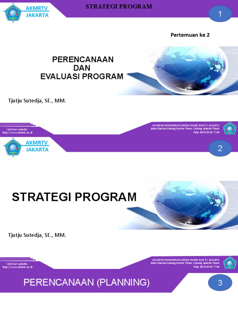 Perencanaan Program Siaran - Pertemuan 2 | PDF
