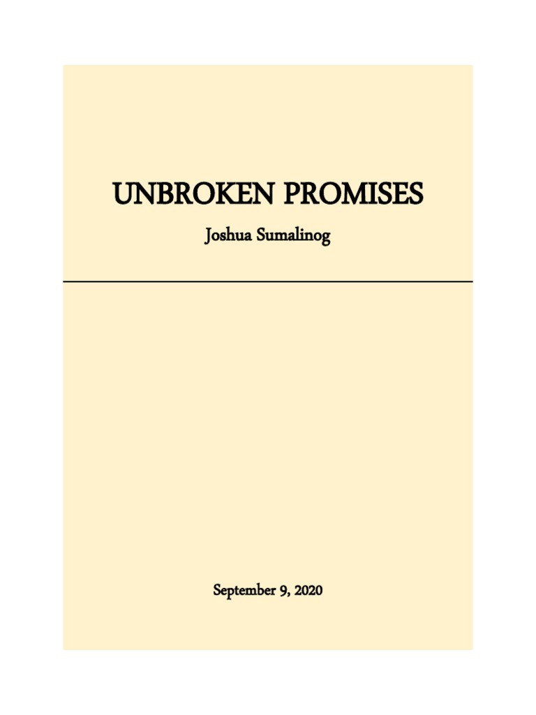 Unbroken Promises: A Journey to Heaven | PDF