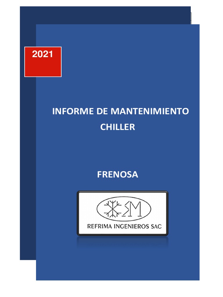 Informe Chiller | PDF | Presión | Agua