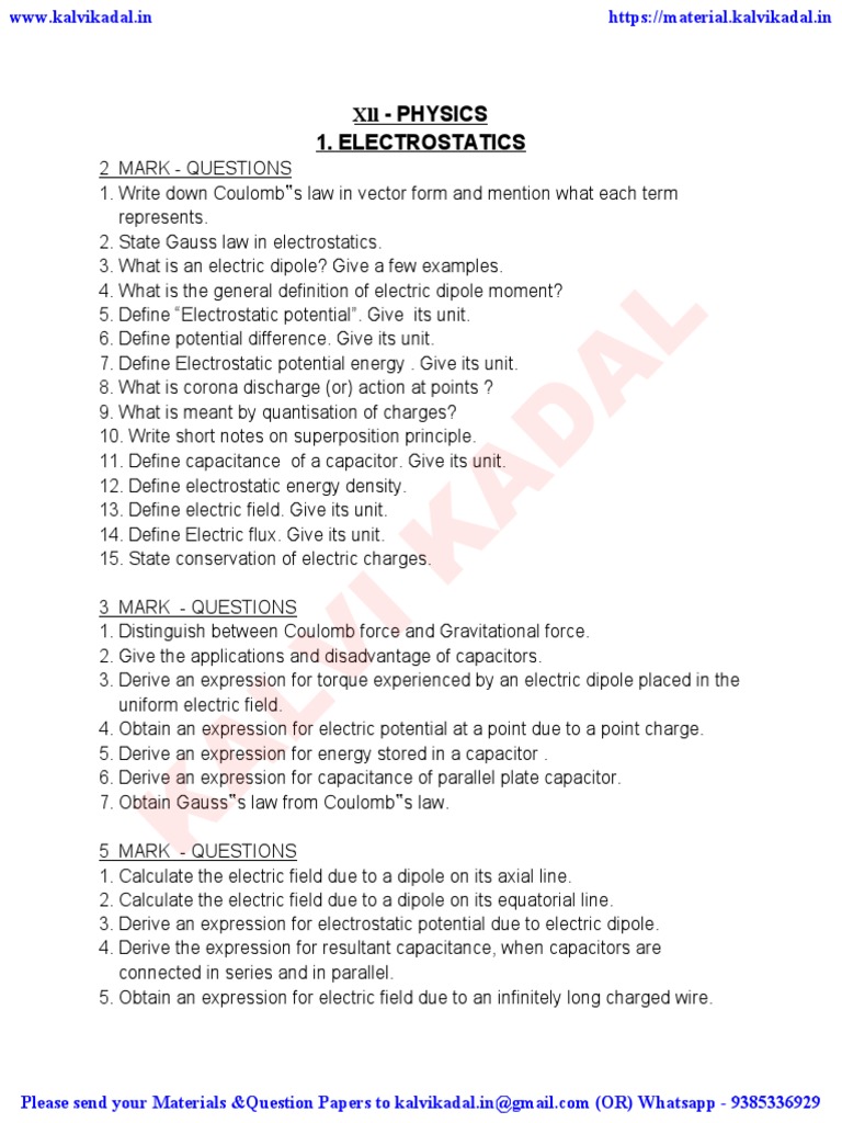 XLL - Physics Question Bank | PDF | Inductance | Radioactive Decay