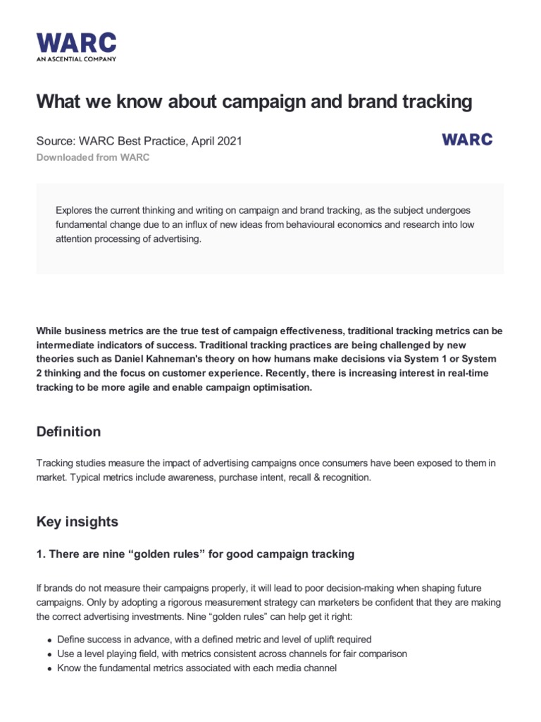 What We Know About Campaign and | PDF | Brand | Customer Experience