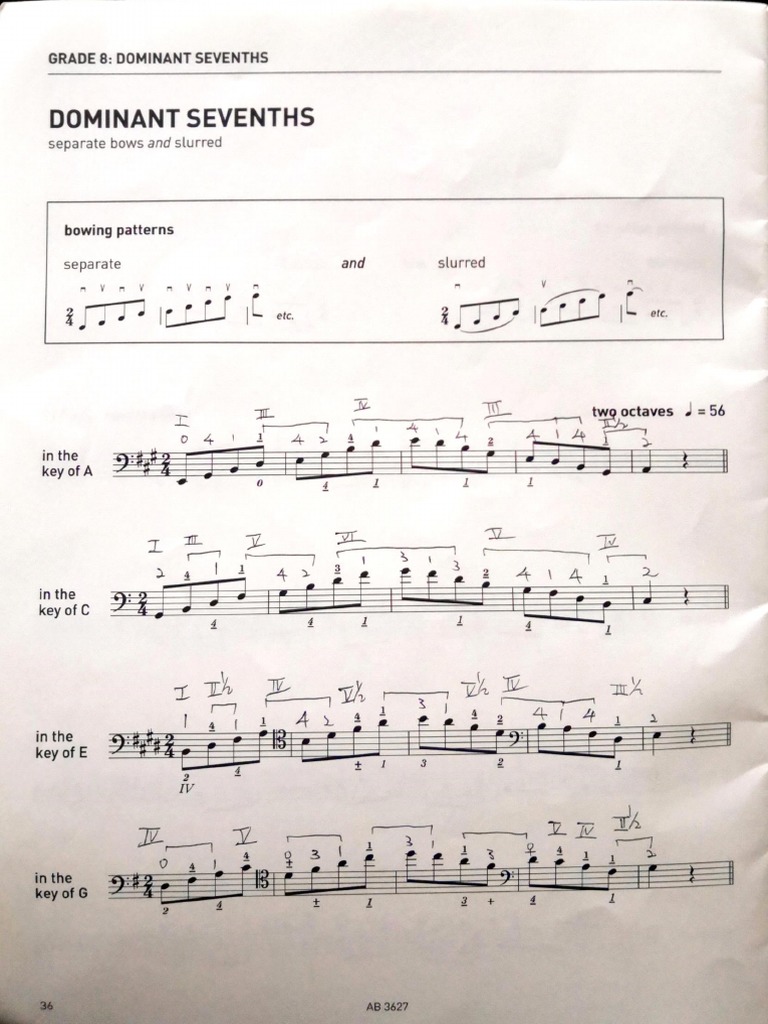 Grade 8: Dominant Sevenths | PDF | Scale (Music) | Harmony