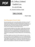 Class 12 English Vistas PPT Chapter 4 The-Enemy | PDF | Narrative | Conscience