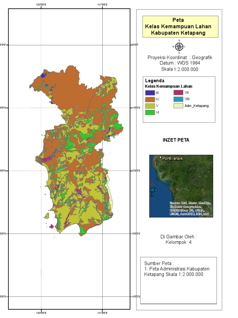 Peta Kelas Kemampuan Lahan KTP | PDF