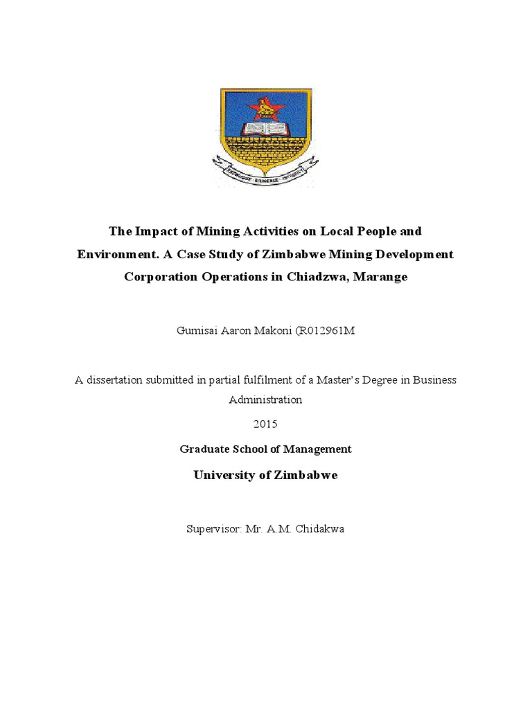 New Research The Impact of Mining Activities On Local People and ...