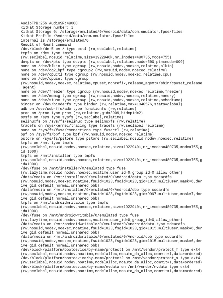 Android mount points and storage locations | PDF | Software ...