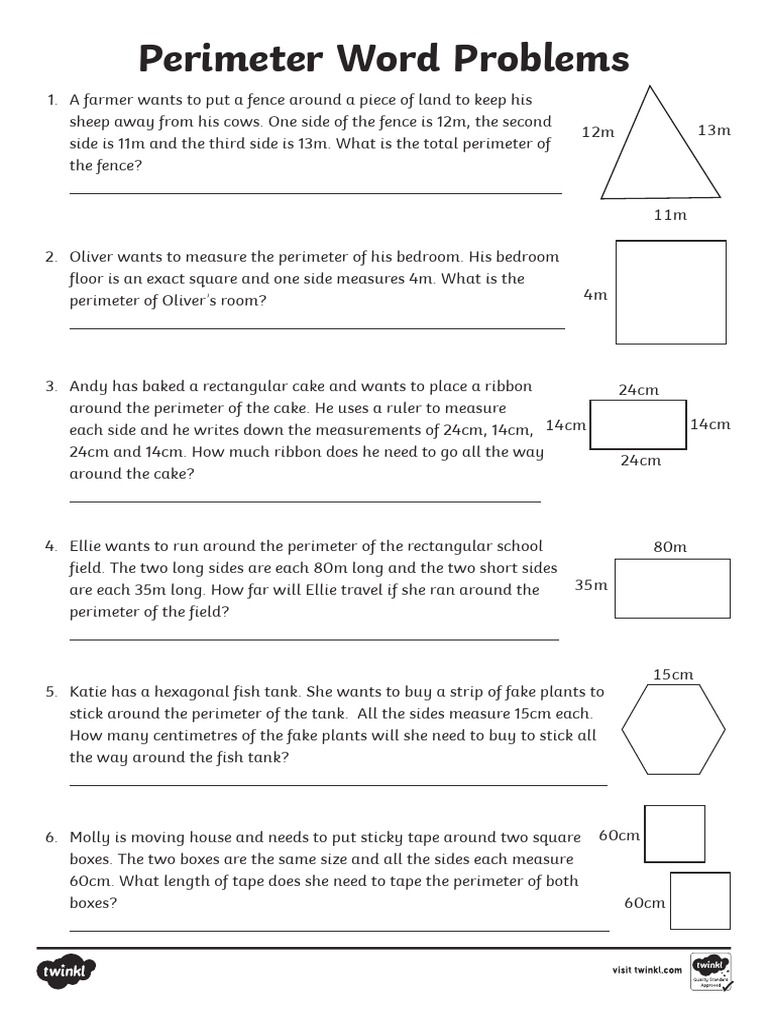 2.4 Perimeter Word Prob 1 Q | PDF