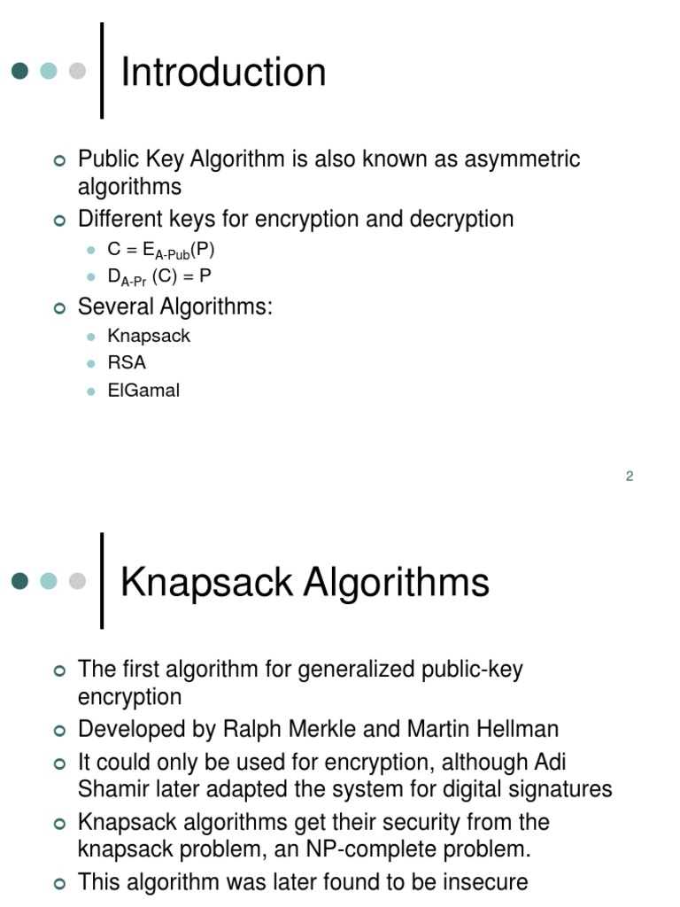 Public Key Algorithm Is Also Known As Asymmetric Algorithms Different ...