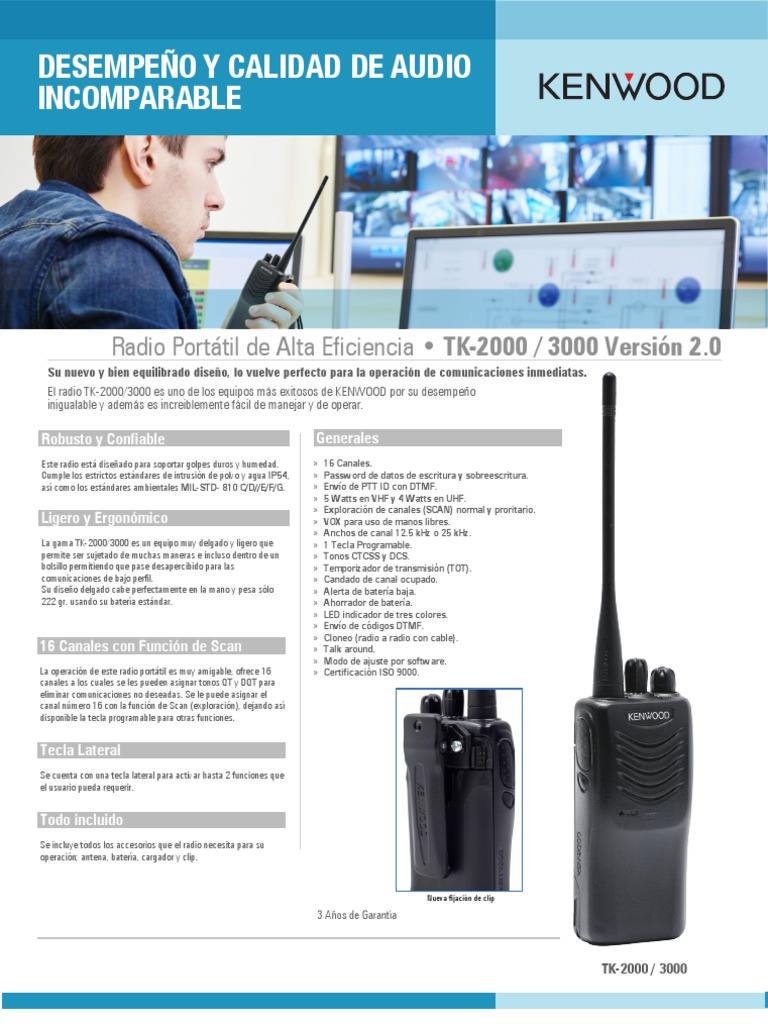 TK-2000-3000 Español | PDF | Radio | Micrófono