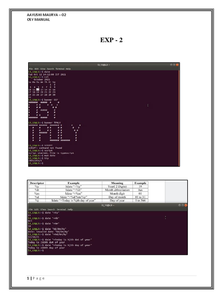 Aayushi Maurya 02 Exp 2-5 Images Osy | PDF