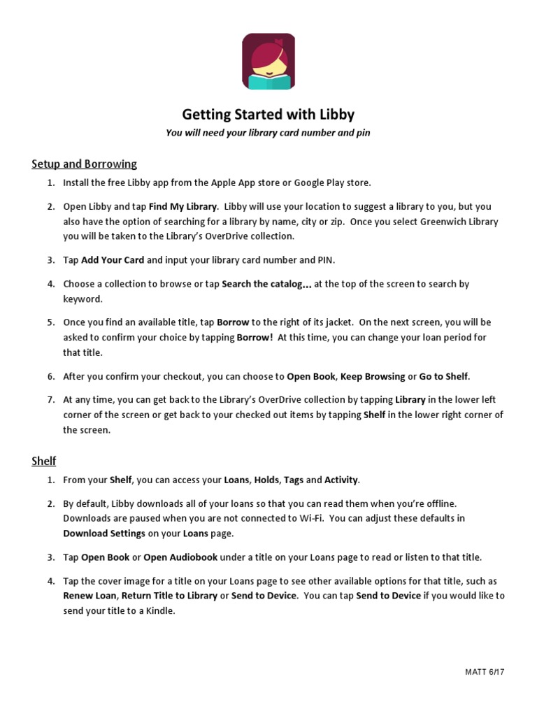 Getting Started With Libby: Setup and Borrowing | PDF | Self-Improvement