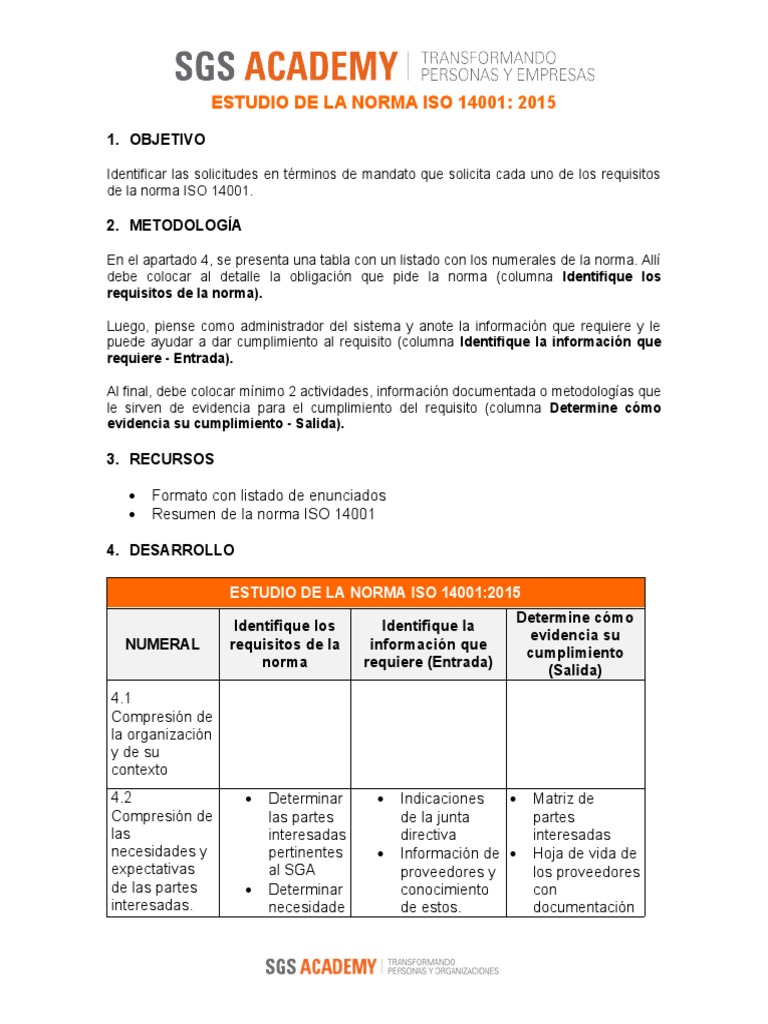 Actividad SGS - A1 - M3 - Hseq | PDF | Planificación