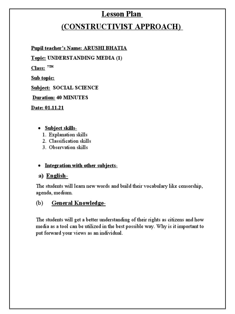 LP-SST - Understanding Media - (1) - Integrated Approach | PDF ...