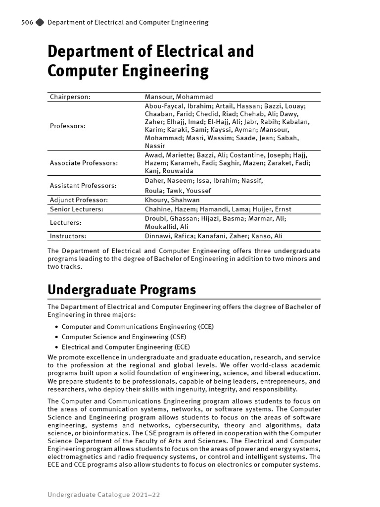 ECE Major Curriculum | PDF | Electronics | Electronic Circuits