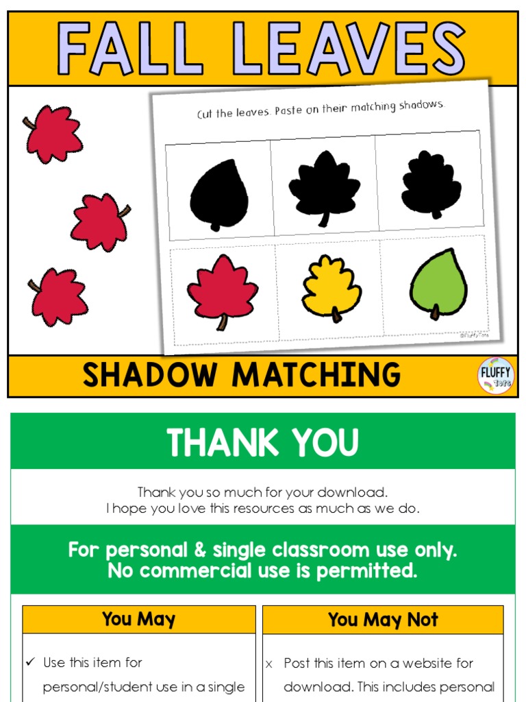 Fall Leaves Shadow Matching | PDF | Social Science