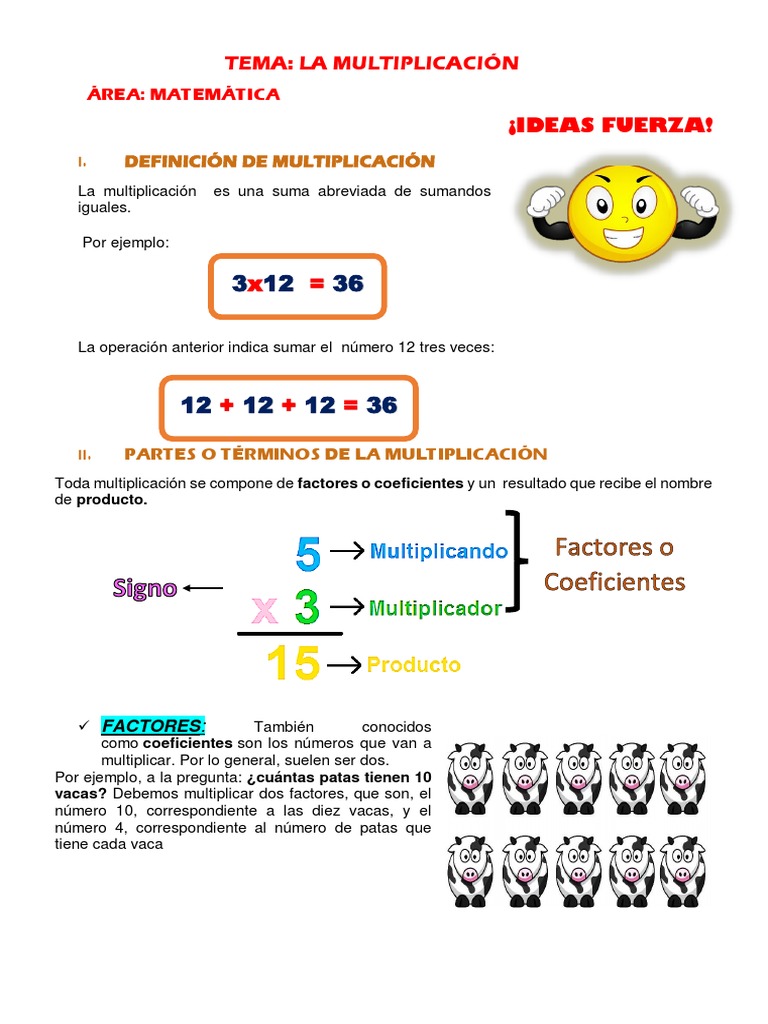 3 La Multiplicación | PDF | Multiplicación | Modelado científico