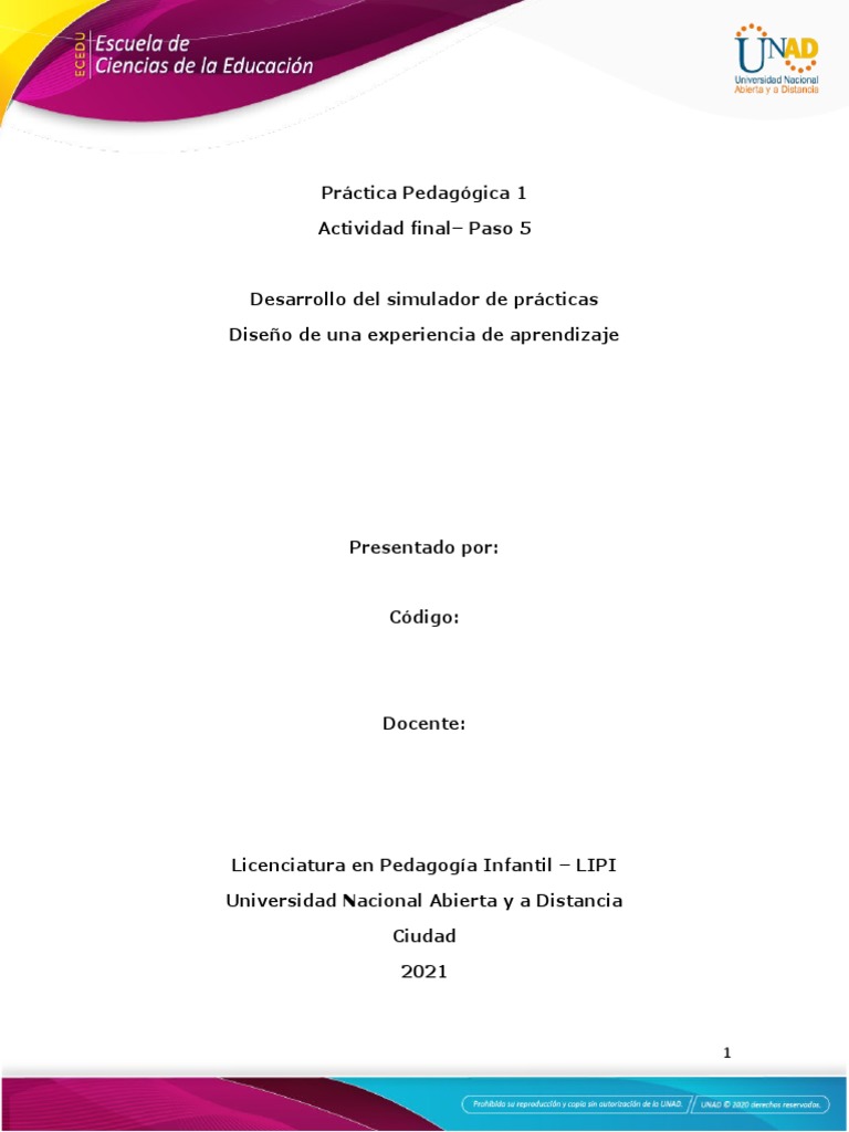 Plantilla 5-Componente Práctico - Escenarios Simulados y Físicos | PDF ...
