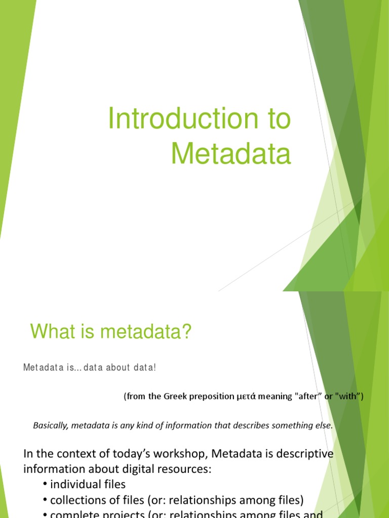 Understanding Digital Metadata Essentials | PDF | Metadata | Tag (Metadata)