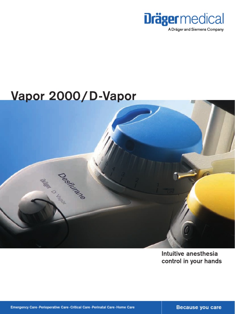 Drager Vapor 2000 D Vapor | PDF | Anesthesia | Manufactured Goods