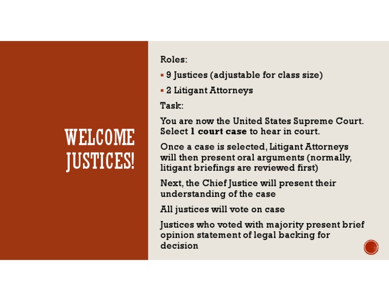 Supreme Court Simulation | PDF