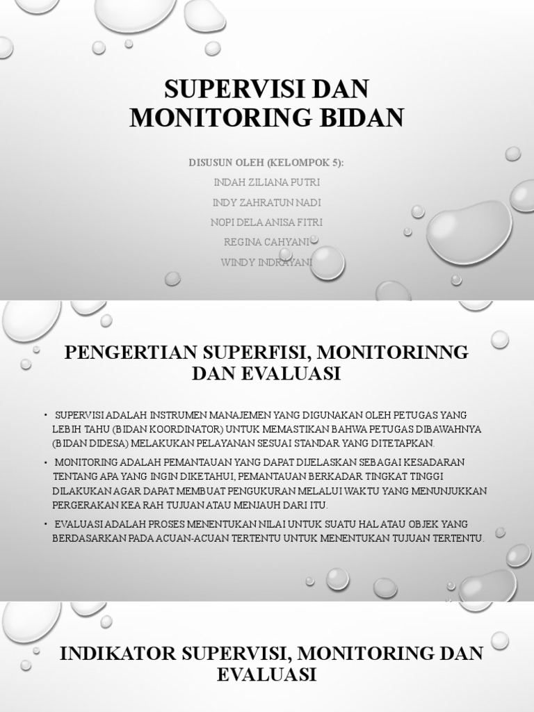 Supervisi Dan Monitoring Bidan | PDF