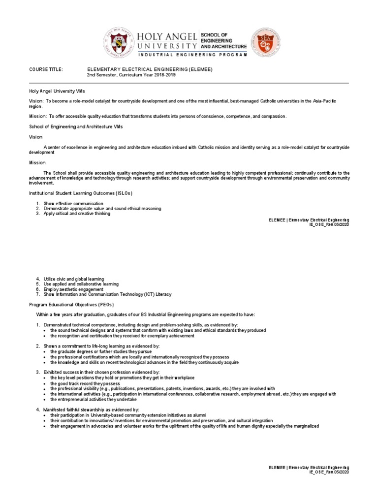 Elementary Electrical Engineering (Elemee ...