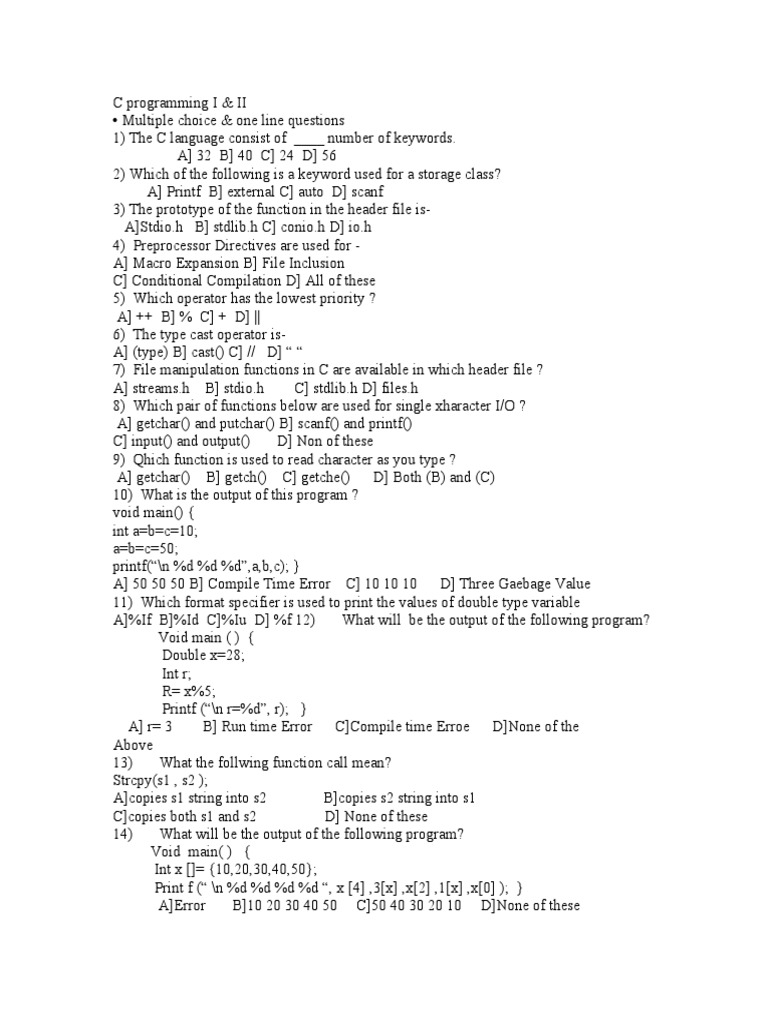 C Programming I Pdf Pointer Computer Programming Subroutine 6337