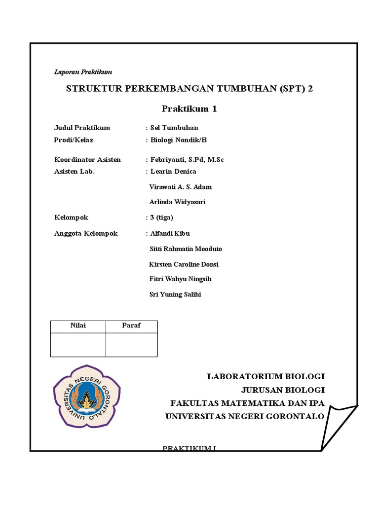 REVISI LAPORAN PRAKTIKUM 1 SPT 2 Kel 3 | PDF
