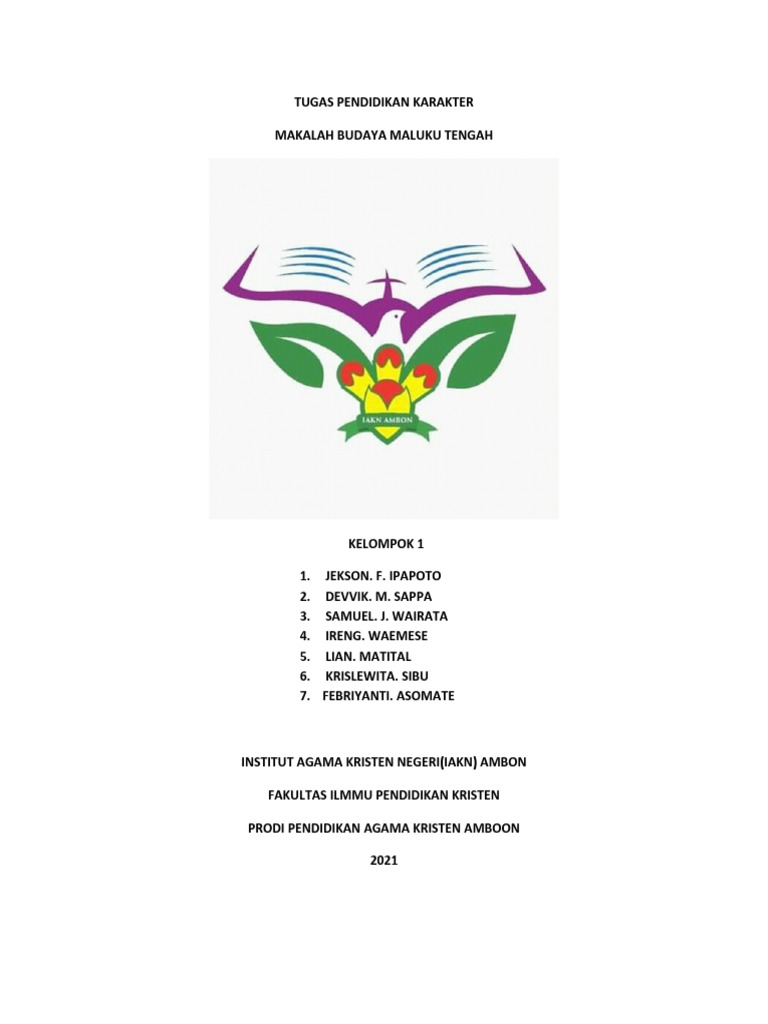 Tugas Pendidikan Karakter | PDF | Kajian Bahasa Asing