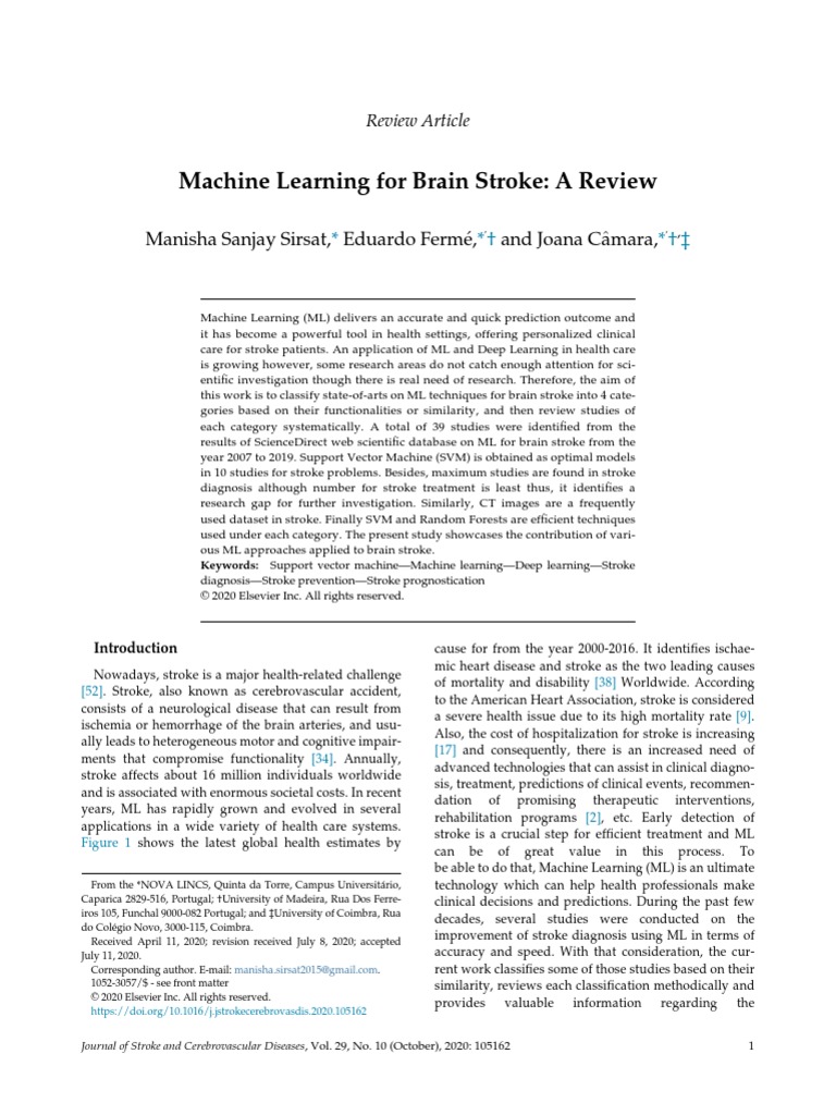 Strocke | PDF | Receiver Operating Characteristic | Stroke