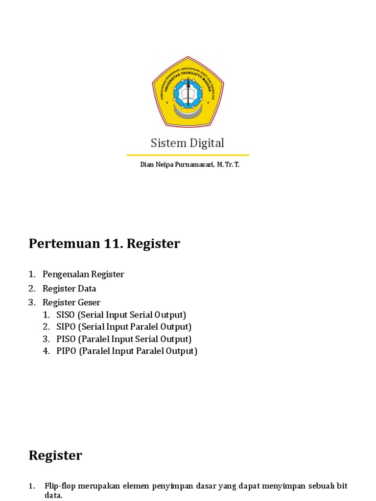 P11 - Register | PDF | Metode & Bahan Ajar