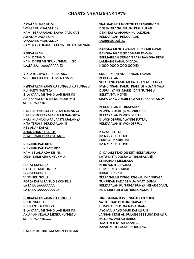 Chant Navaligans | PDF