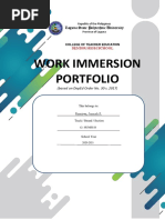 Work Immersion: Grade 12 Abm ǀ Specialized Subject | PDF | Résumé | Employment